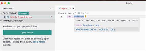 Native Typescript Extension Validation Now Seems To Run On Type Instead Of On Save Issue