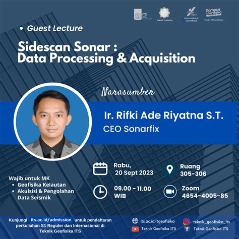 Guest Lecture “sidescan Sonar Data Processing And Acquisition” Oleh Ir Rifky Ade Riyatna S T
