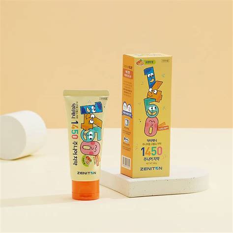 제니튼 닥터제니 1450 주니어 치약 오렌지 출시