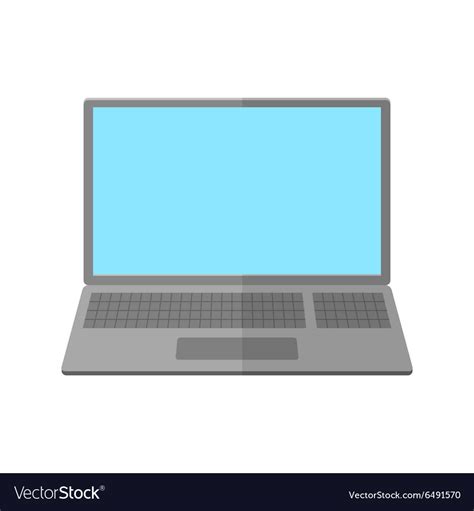Laptop Flat Icon Royalty Free Vector Image VectorStock