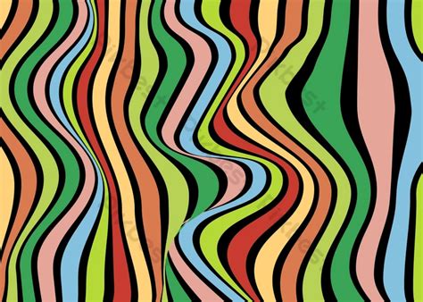 Curved Stripes Striped Multicolor Wavy Curve Ai Free Download Pikbest