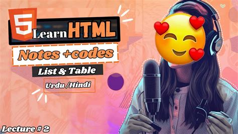 Html Tutorial For Beginners Html List And Tables Html Attributes And Values Amna Unfiltered