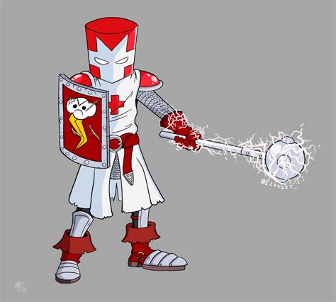 Red Knight From Castle Crashers Me Digital Rdrawing