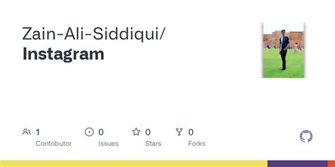 github zain ali siddiqui instagram