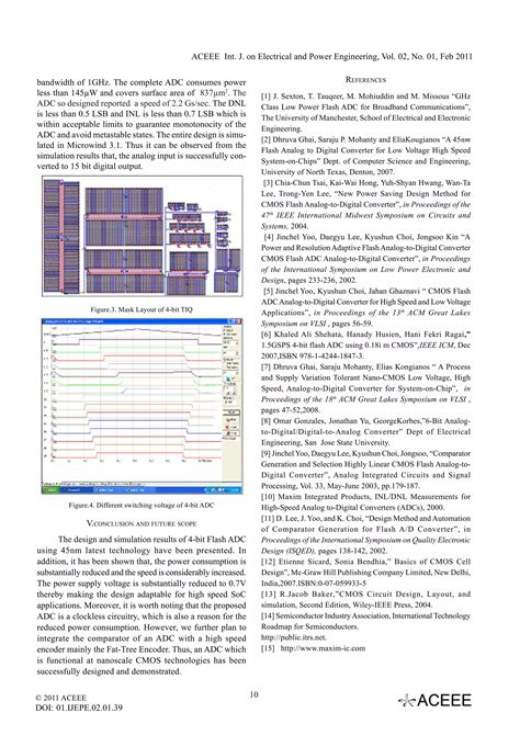 Design Of A 45nm Tiq Comparator For High Speed And Low Power 4 Bit
