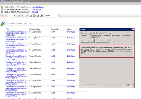 Windows Client Not Getting Updated From Wsus Server Server Fault
