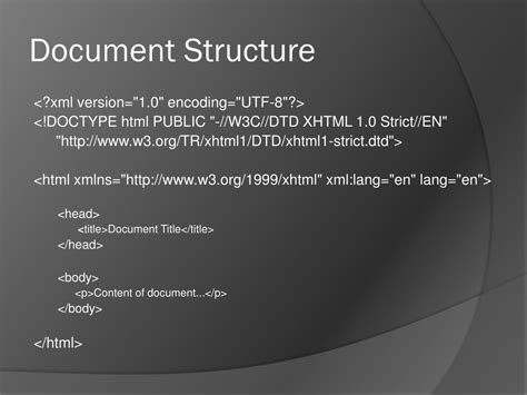 Ppt Xhtml Powerpoint Presentation Free Download Id 5568651