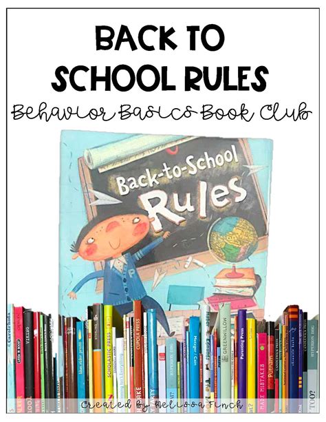 Back To School Rules Behavior Basics Book Club Autism Adventures
