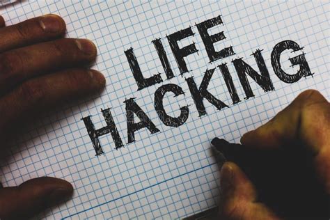 Handwriting Text Life Hacking Concept Meaning Simple And Clever Techniques In Accomplishing