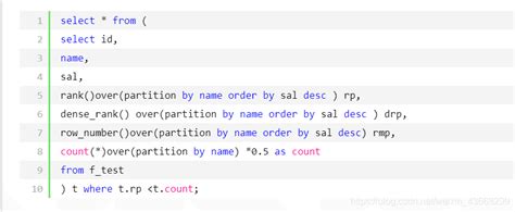 Hive的排序函数hive中的排序函数 Csdn博客