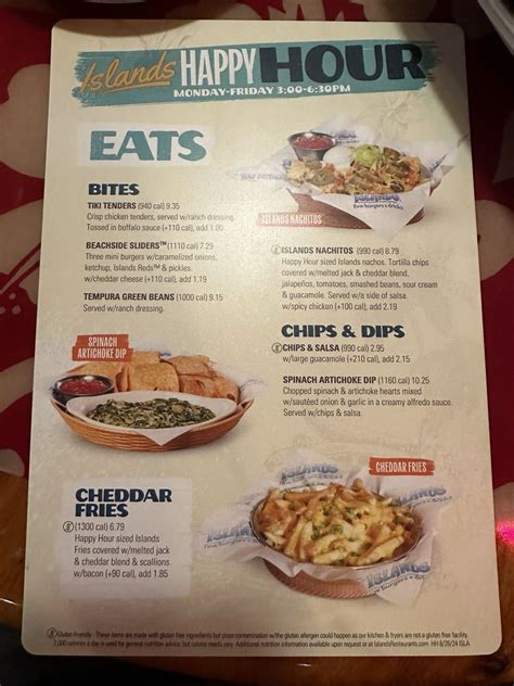 Islands Restaurant Menu Full Menu Update 2026