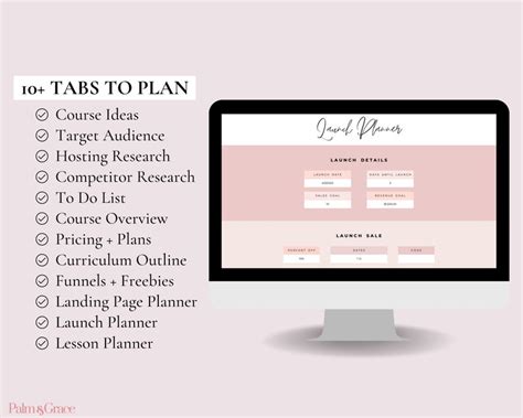 Online Course Planner Digital Course Planning Template For Content Creators Online Course