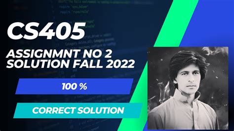 Cs405 Assignment 2 Solution Fall 2022 Cs405 Assignment No 2 Solution