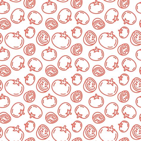Fresh Tomato Pattern Vectors And Illustrations For Free Download Freepik