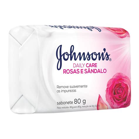 Sabonete Em Barra Rosas E Sândalo Johnsons Daily Care 80g Big Box