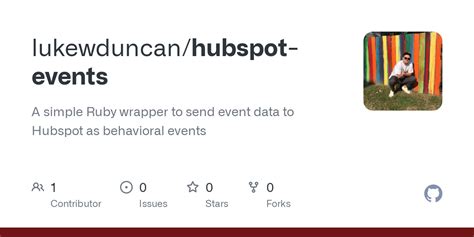 Github Lukewduncanhubspot Events A Simple Ruby Wrapper To Send Event Data To Hubspot As