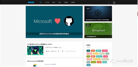 一个基于 Springcloud 微服务架构的前后端分离博客系统 极客之音