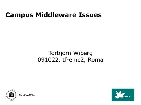 Campus Middleware Issues Ppt Download