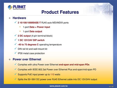 Industrial Port Ultra PoE Splitter Ppt Download
