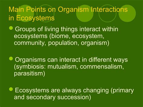 Sample Ppt On Interactions Within Ecosystems Ppt