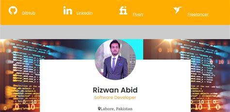 muhammad rizwan 🚀 on linkedin connections css html portfolio portfoliowebsite