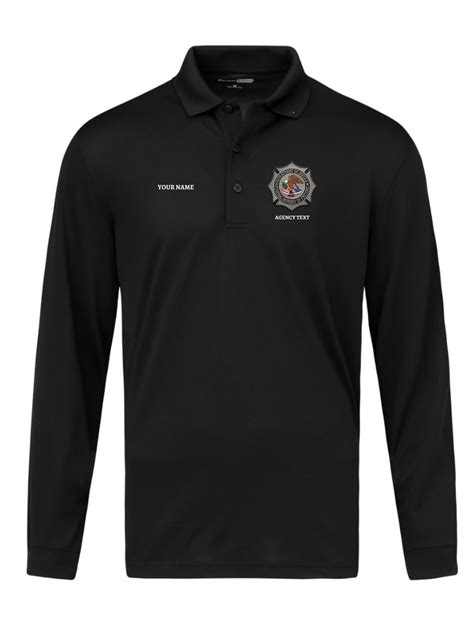 Tactical Bureau Of Prisons Polo Mens Long Sleeve Feds Apparel