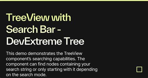 Treeview With Search Bar Devextreme Tree View Codesandbox