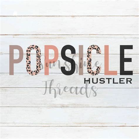 Popsicle Hustler Png Leopard Print Summer Design