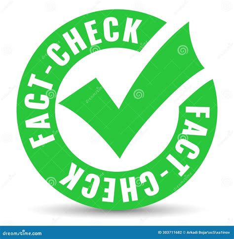 Fact Check Vector Icon Stock Vector Illustration Of Fiction 303711682