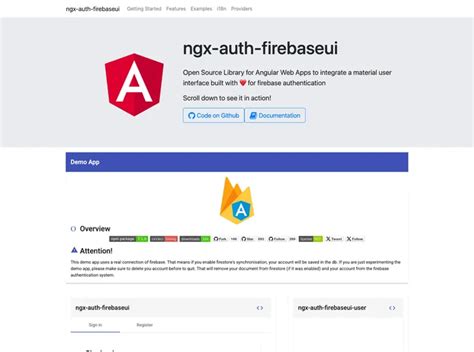 Ngx Auth Firebaseui By Anthonynahas A Angular Template Built At