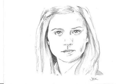 Джинни из гарри поттера как нарисовать