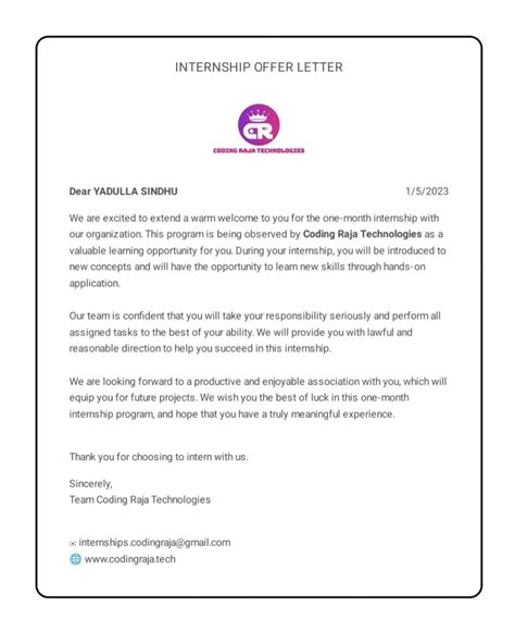 Sindhu Yadulla On Linkedin Intern Machinelearning Codingraja