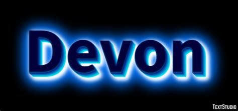Devon Text Effect And Logo Design Name