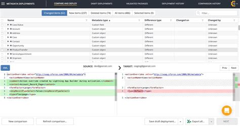 Understanding Your Salesforce Org Comparison In Gearset Gearset