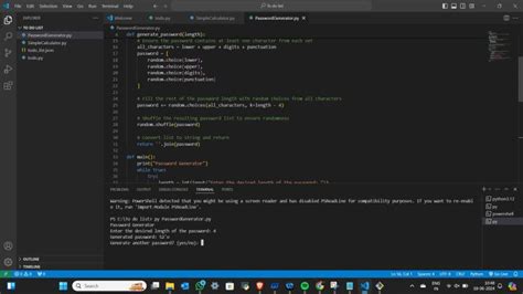 Sai Abhilash On Linkedin Task Passwordgenerator Codsofthashtag Pythonprogramming