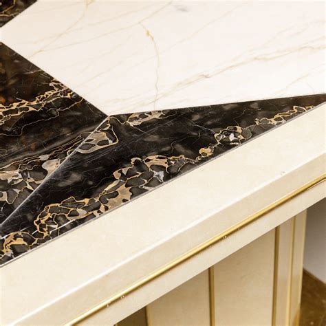 Proantic Grand Table Moderne De Salon En Marbre Anne 1970 Signe Barto