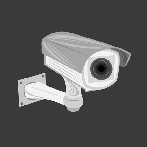 Modern Security Camera Vector Illustration For Graphic Design And