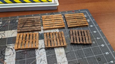 scratch built some pallets now to cover them up with stowage r