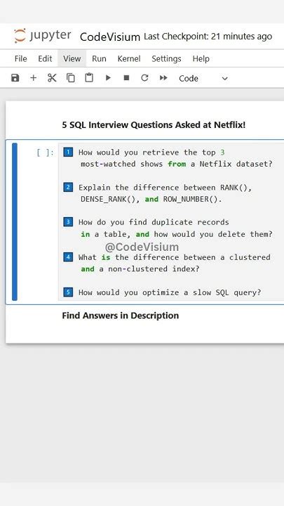 🔥 crack netflix sql interviews top 5 most asked questions and answers