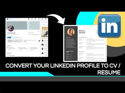 Create A Resume CV In Seconds From Your LinkedIn Profile Linkedin