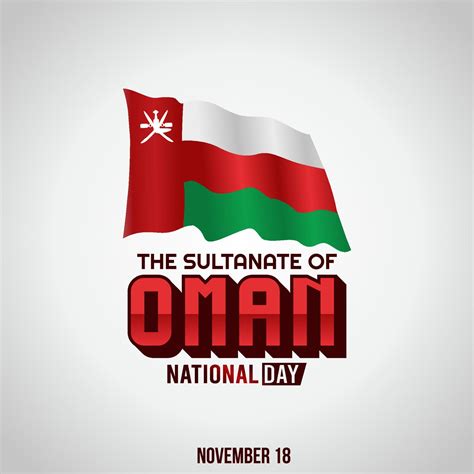 Oman National Day Vector Illustration Suitable For Greeting Card