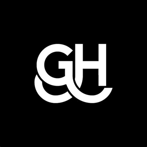 Premium Vector Gh Letter Logo Design On Black Background Gh Creative Initials Letter Logo