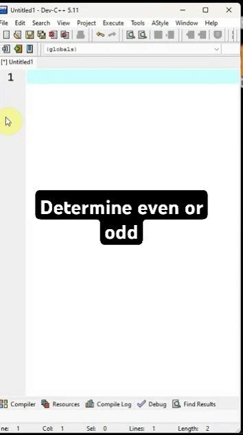 3 C Program Exercise Determine Integers Even Or Odd Coding