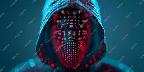 Digital Art A Hacker Made Of Diodes In A Cybersecuritythemed Illustration Concept Digital Art