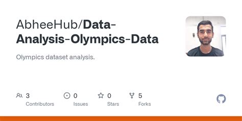 Github Abheehubdata Analysis Olympics Data Olympics Dataset Analysis