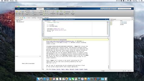 Computational Physics Video 10 Reading And Writing Data With Fprintf In Matlab Youtube