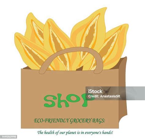 에코 백 포장 생태학 에코 패키지 종이 봉지 생태 생활 방식의 현대 평면 벡터 개념 그림 가방에 대한 스톡 벡터 아트 및 기타 이미지 Istock
