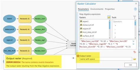 raster calculator error esri community