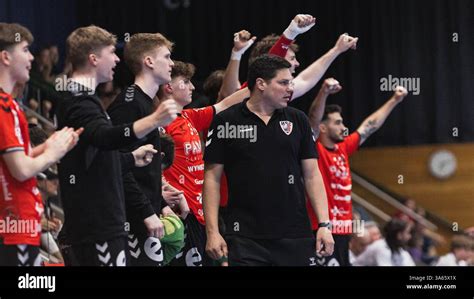 Aleksander Stevic Coach Hsc Suhr Aarau In Action During Quickline Handballleague Game Between