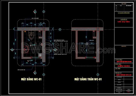 WC Layout Plan And Elevations Details CAD Drawings Download